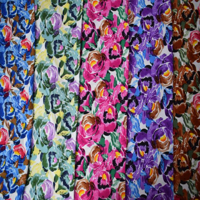 100% Spun Viscose Rayon Fabric Print Rayon Fabrics Medium Weight